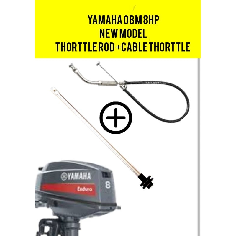 YAMAHA OBM 8HP (PIN) 655-42138-01 Lever thorttle handle # 2 stroke ...