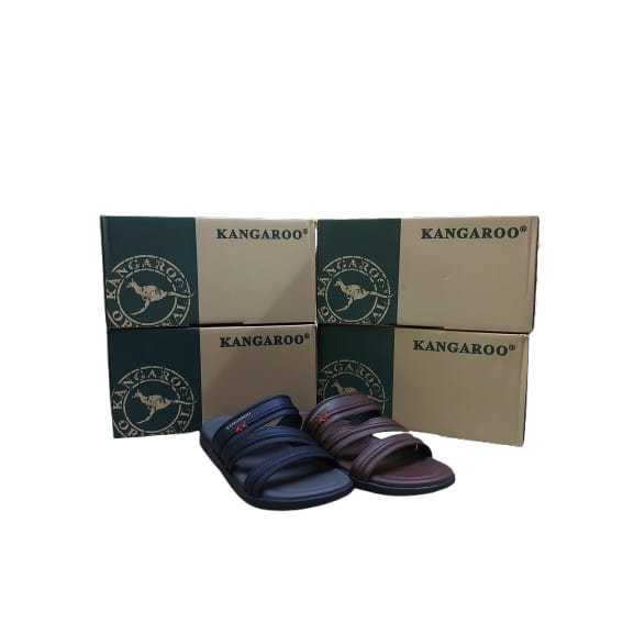 ( KANGAROO ) ORIGINAL / MEN'S GENUINE LEATHER / CASUAL SANDAL | Shopee ...