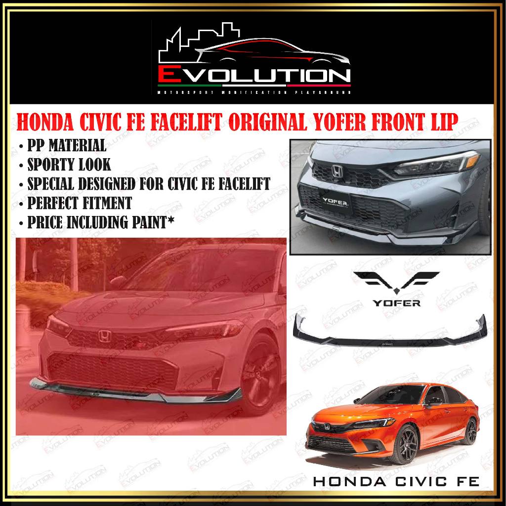 [𝗢𝗥𝗜𝗚𝗜𝗡𝗔𝗟 𝗬𝗢𝗙𝗘𝗥] CIVIC FE FACELIFT ORIGINAL YOFER FRONT LIP | Shopee ...