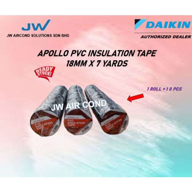 Apollo PVC Insulation Tape Electrical Tape Wire Tape 18mm x 7 yards ...
