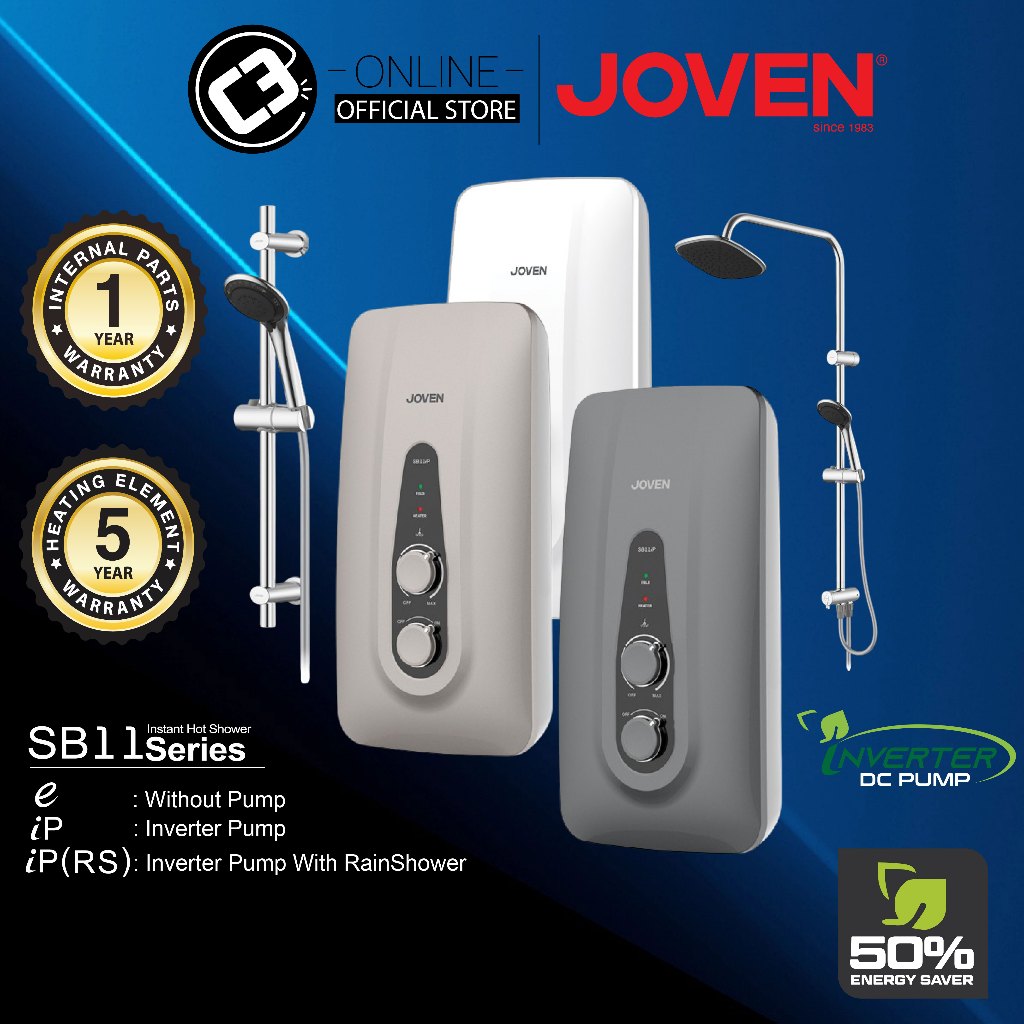 (WEST DELIVERY) - JOVEN SB11iP / SB11iP-RS / SB11E Inverter Silent DC Pump Instant Water Heater ...