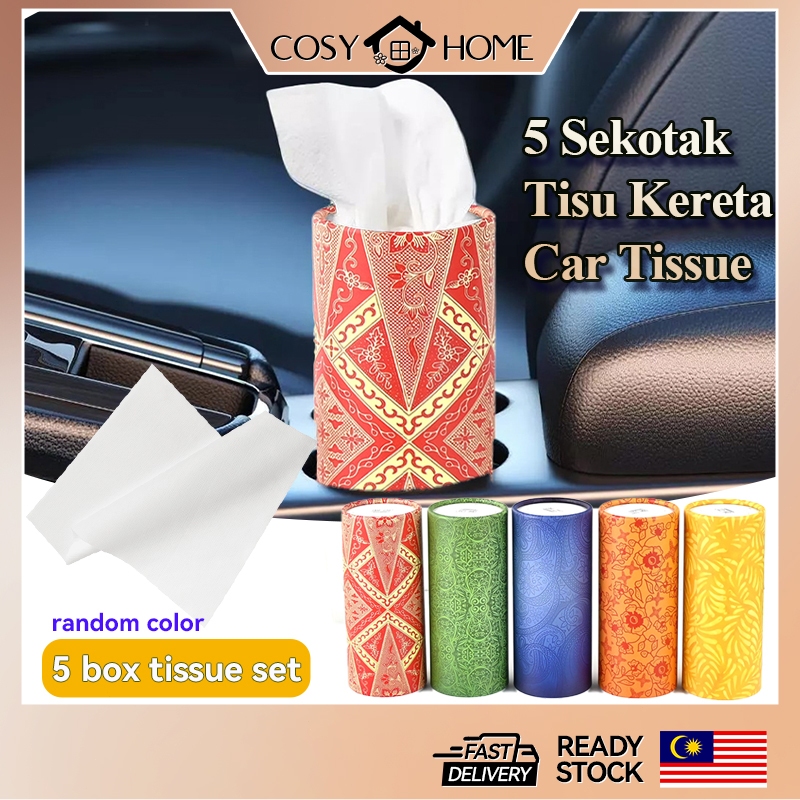 5 Sekotak Tisu Kereta Car Tissue Tradisional Batik Box Creative Roll ...