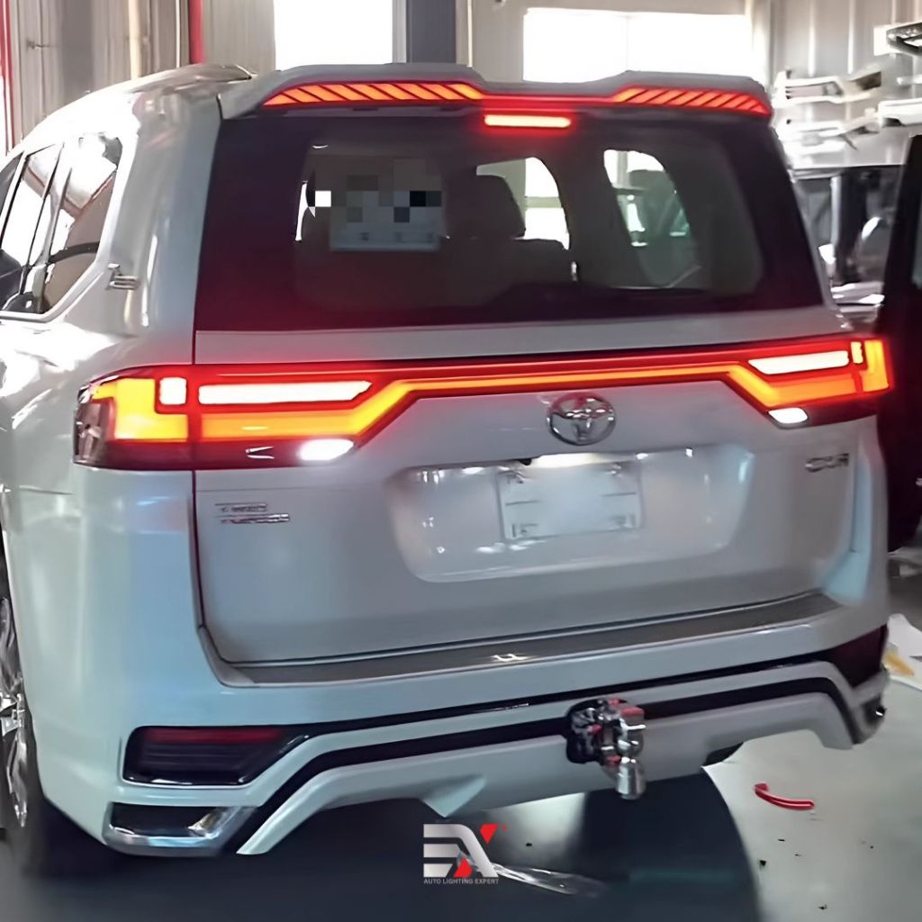 TOYOTA LAND CRUISER LC200 / LC300 08-24 DRAGON SCALE DESIGN LED SPOILER - SCANNING WELCOME MODE ...