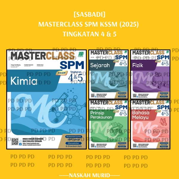 (DL) BUKU RUJUKAN SPM: MASTERCLASS SPM TINGKATAN 4 & 5 (2025) | Shopee ...