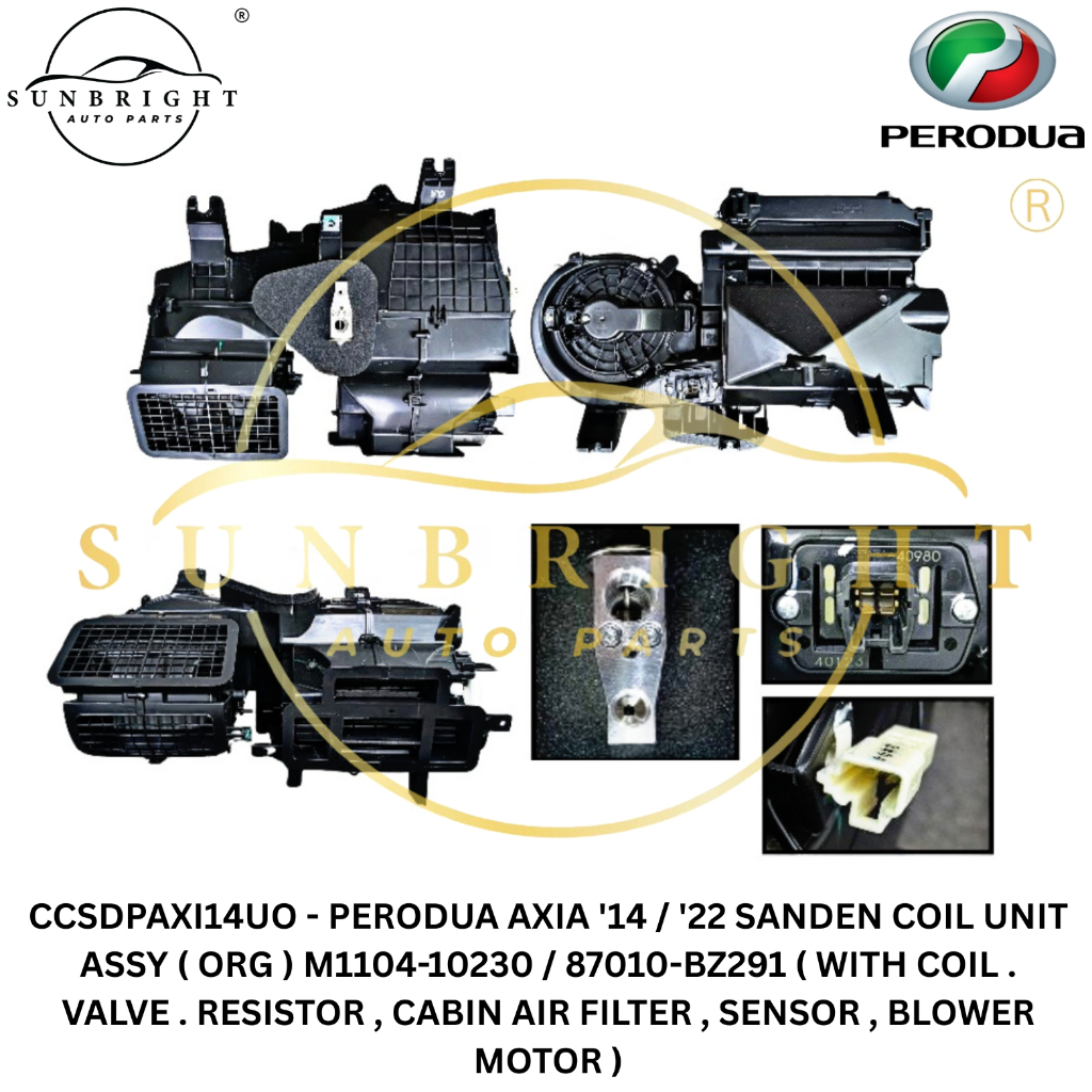 AXIA '14 / '22 SANDEN COIL UNIT ASSY (ORG) 87010-BZ291 (COIL . VALVE ...