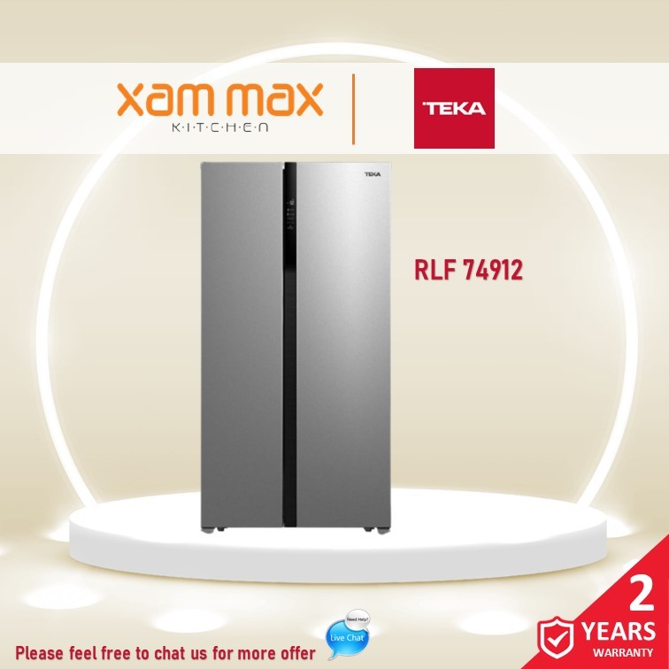 [NEW] TEKA Side by Side Refrigerator RLF 74912 SBS SILVER / No Frost ...