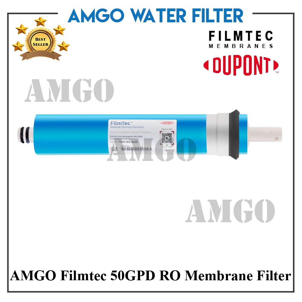 AMGO Filmtec 50 GPD Reverse Osmosis Membranes (Made In USA) RO Water ...
