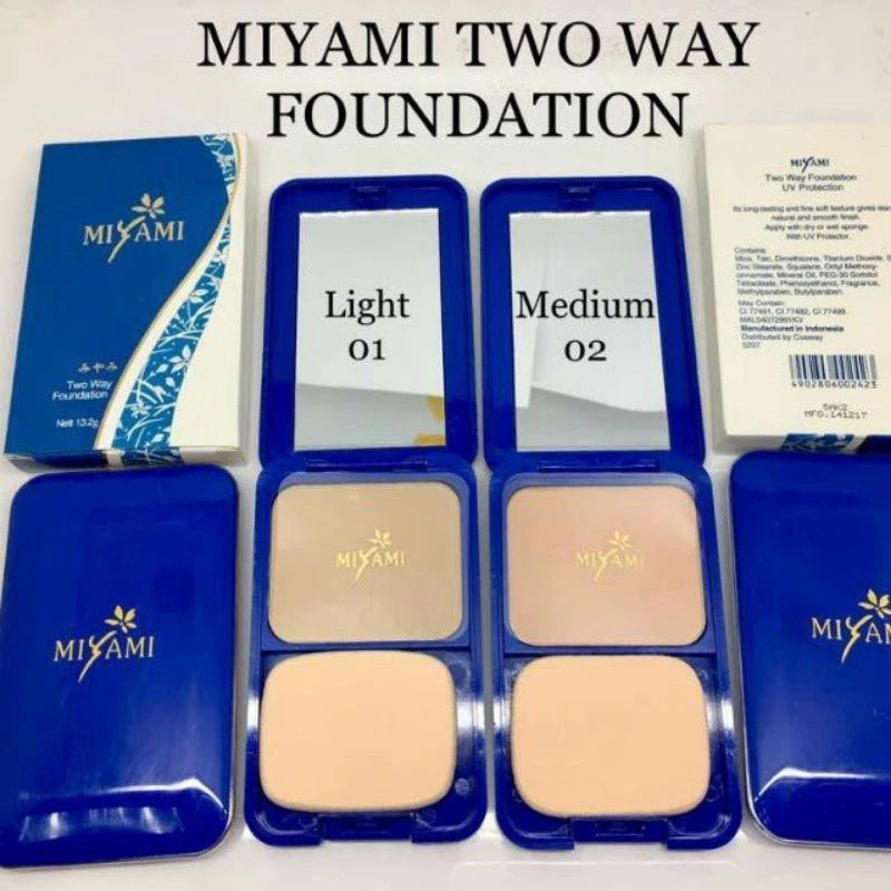 💯% Original, BEDAK MIYAMI COMPACT POWDER LIGHT and MEDIUM shades READY ...