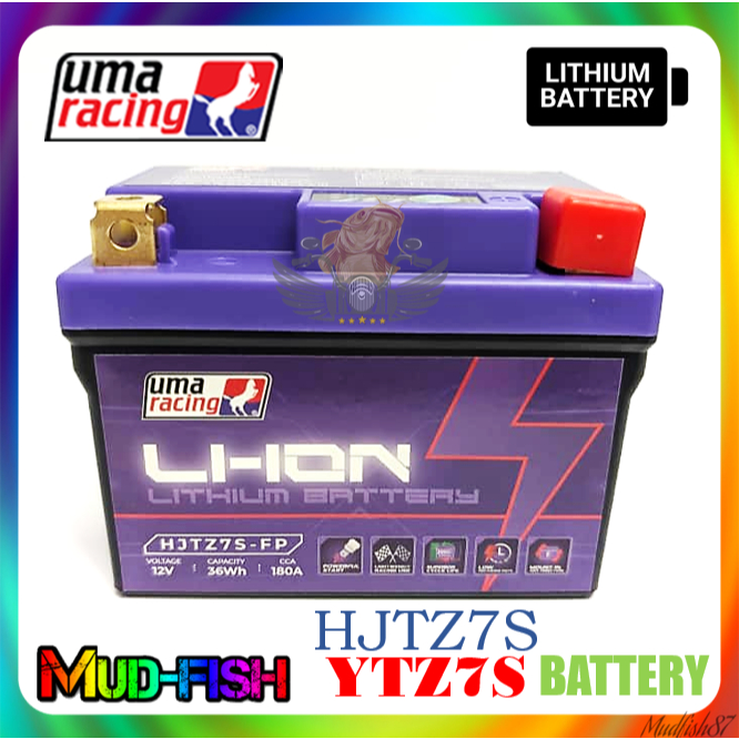 UMA RACING YTZ7S LITHIUM BATTERY FOR Suzuki BELANG, V100, Honda PCX150 ...