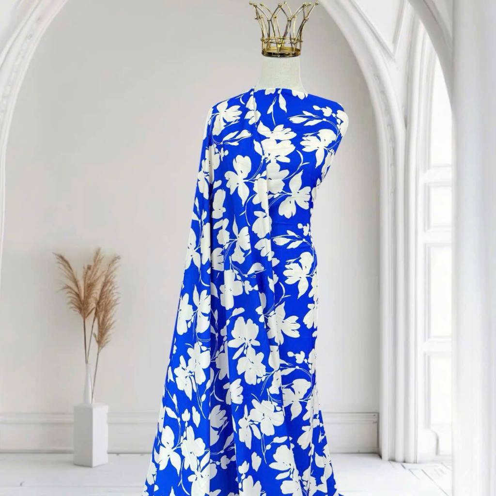 NEW ARRIVAL-KAIN MANGO SILK-KAIN BERCORAK 8D | Shopee Malaysia