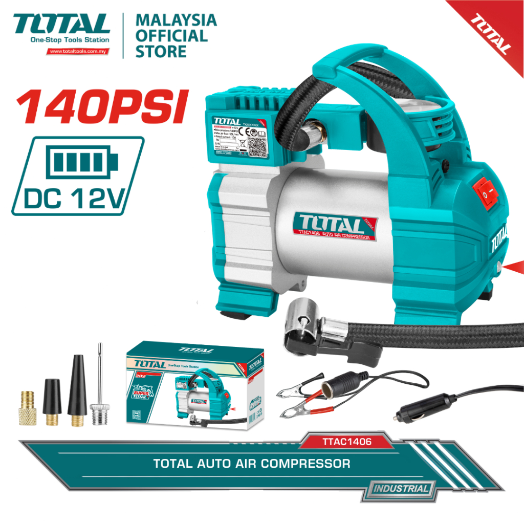 Total 140Psi Auto Air Compressor - Ttac1406 | Shopee Malaysia