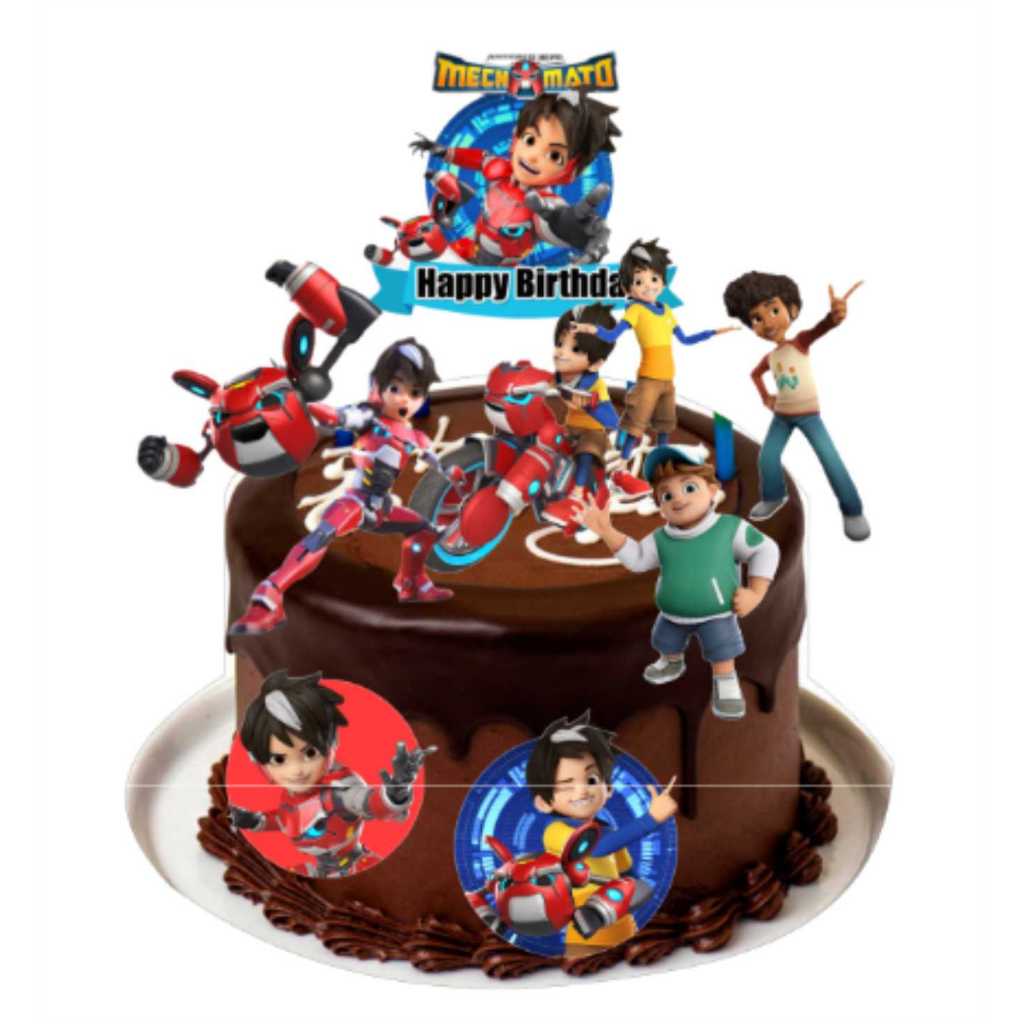 mechamato cake topper 2d paper | Shopee Malaysia