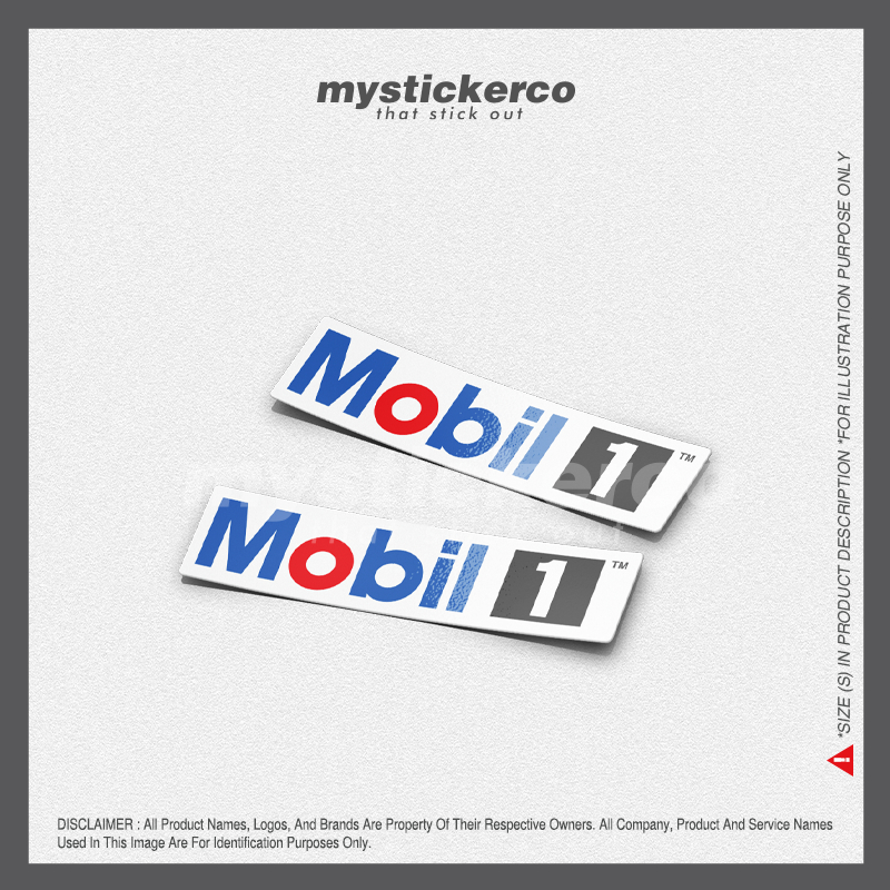 Sticker - Mobil 1 (Pair - 2 Pieces/Set) | Shopee Malaysia