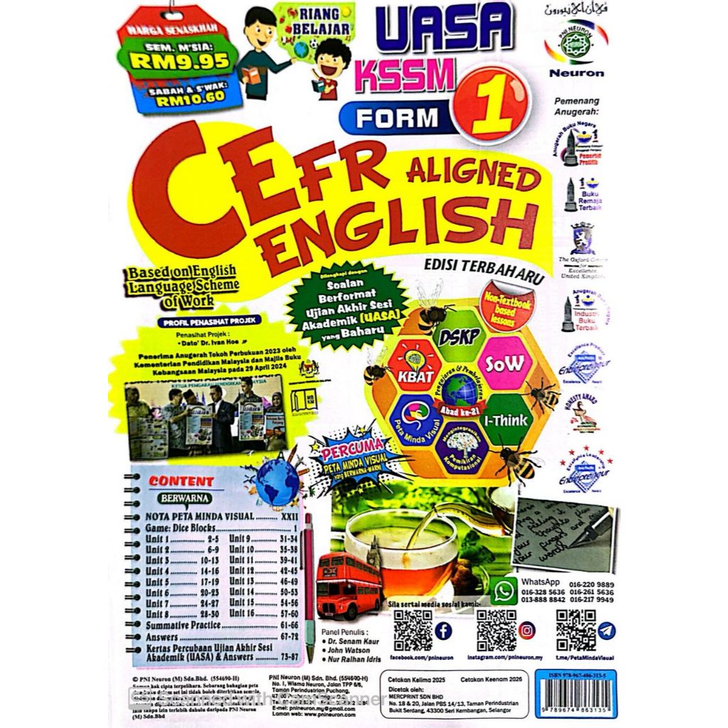 PNI Neuron New Edition! Riang Belajar KSSM CEFR Aligned English Form 1 ...