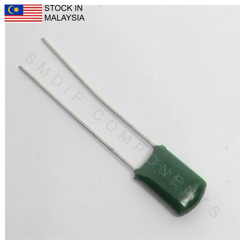 5 PCS 2A103J 0.01UF 10NF 100V, Mylar Polyester Film Capacitor | Shopee ...