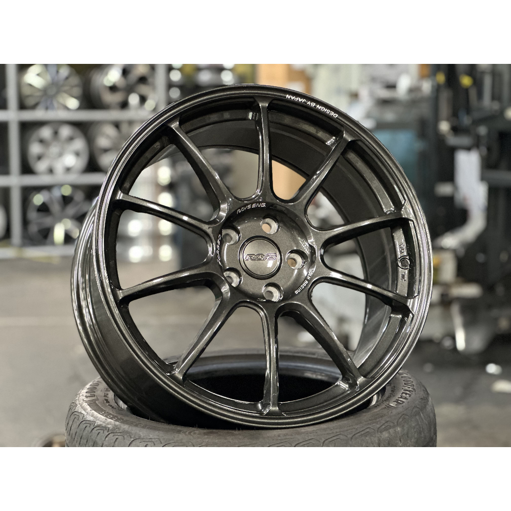NEW 19X8.5J AOW ZE40 Rim (set of 4) Dark Gunmetal 5X112 for VW Golf ...