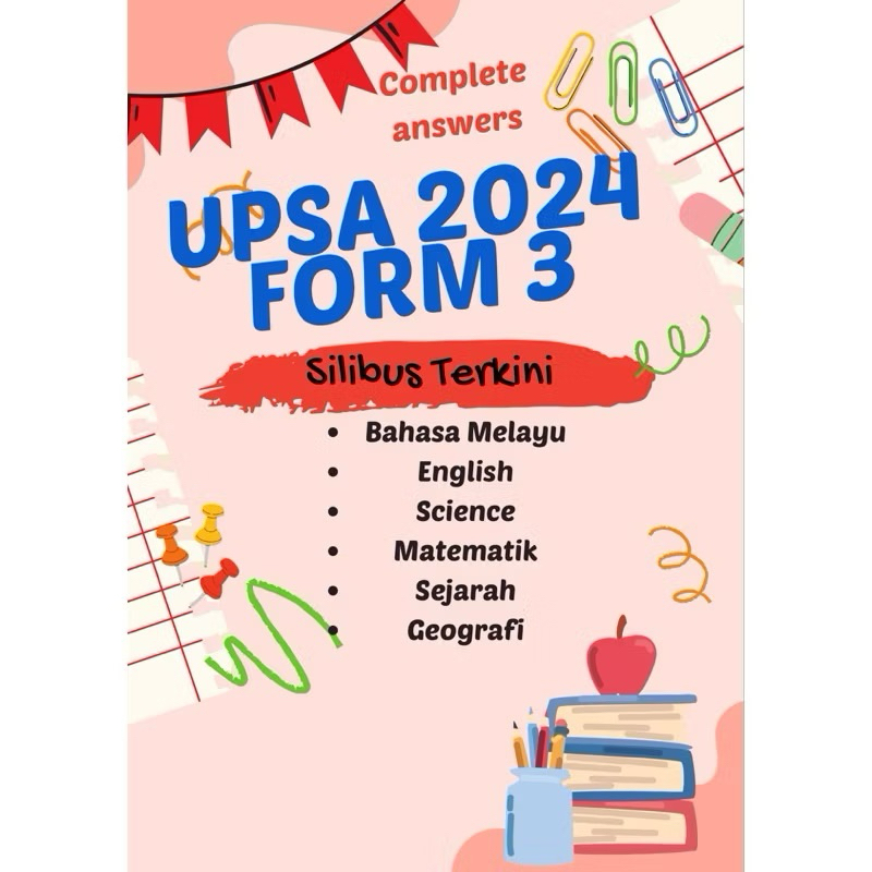 UPSA 2024/2025 Tingkatan 3 | Shopee Malaysia