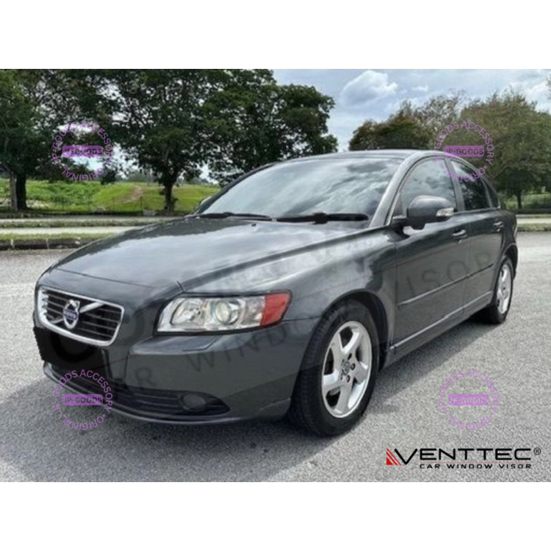 Volvo S40 sedan 2004-2012 Venttec Door Visor / Window Vent Visor ...