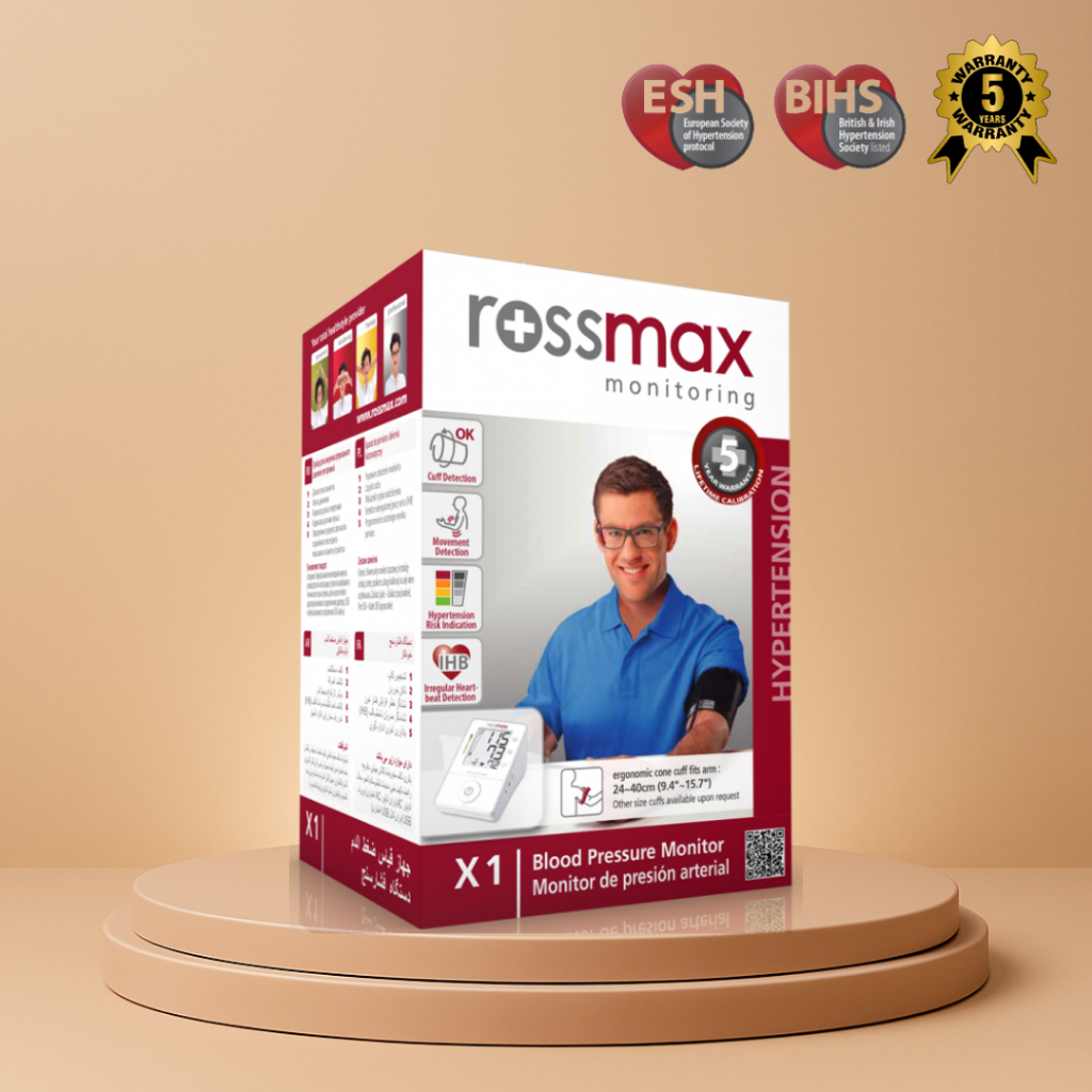 Rossmax Blood Pressure Monitor X1 - Digital BP Machine for Home Use ...