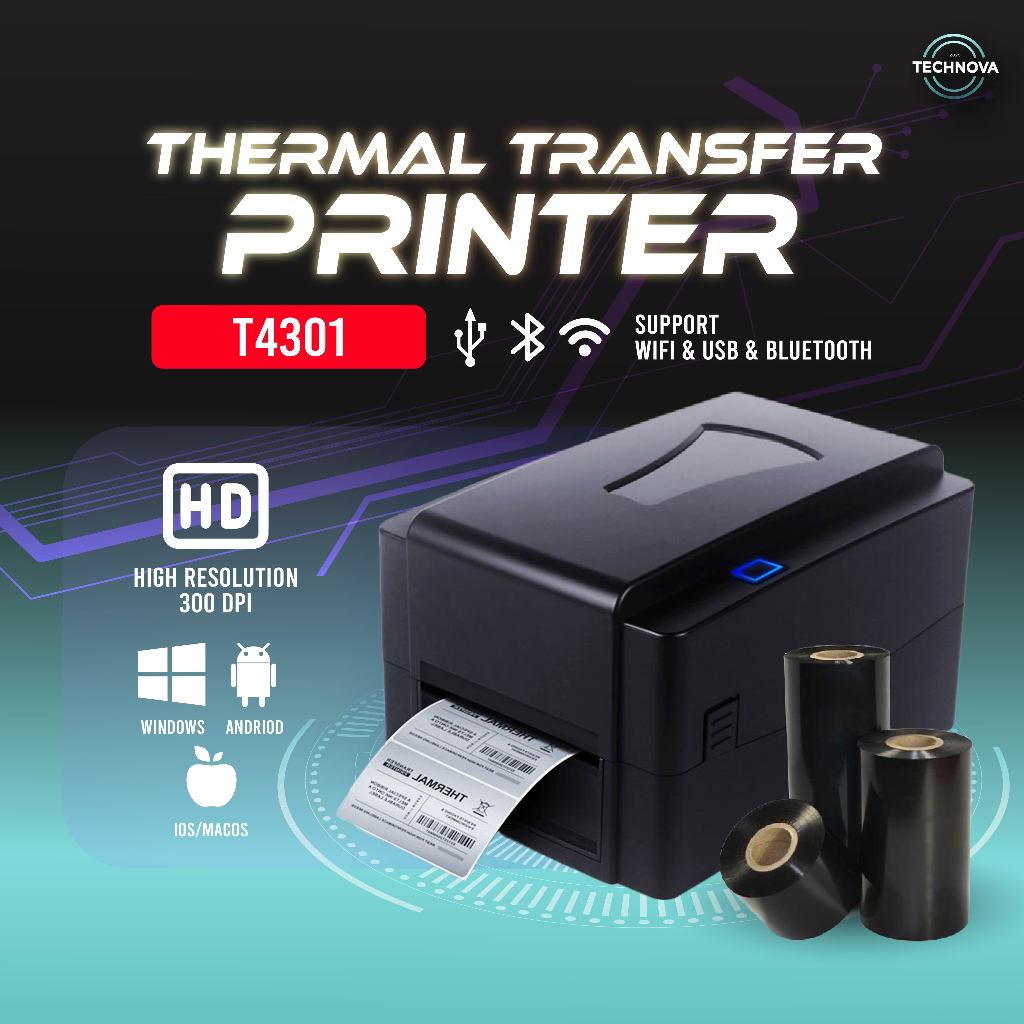 SOONMARK T4301 Label Printer | Thermal Transfer & Direct Thermal ...