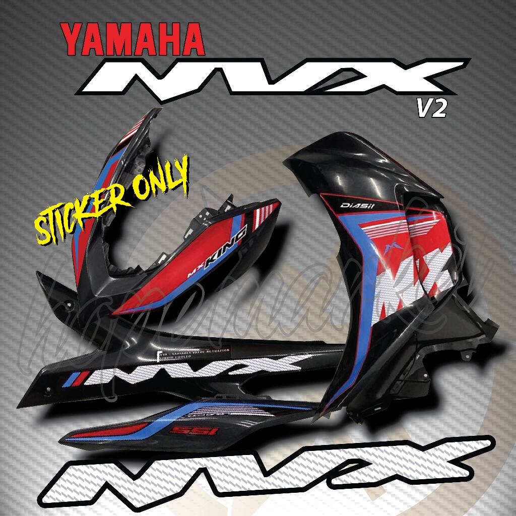 STRIPE MOTOR YAMAHA NVX / AEROX 155 V2 JMX DESIGN [IND] CUSTOM BODY ...