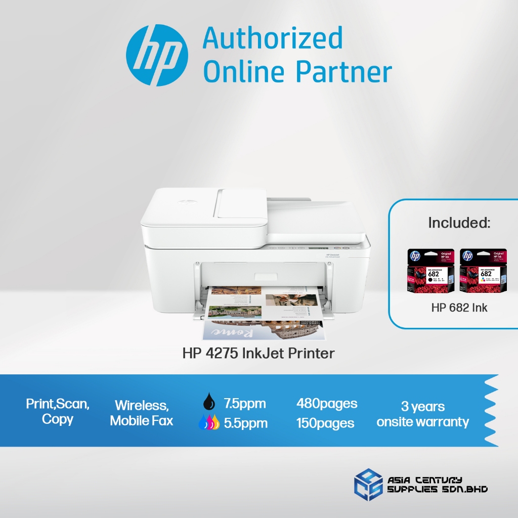 HP DeskJet Ink Advantage 4275 All-in-One Printer/Print,Scan,Copy ...