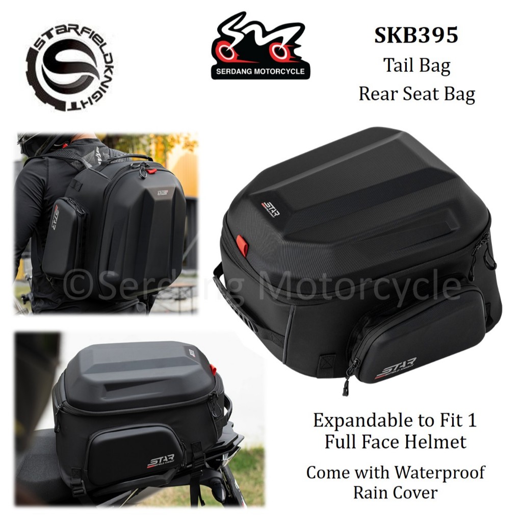 Star Field Knight SKB395 Motorcycle Tail Seat Bag Backpack 30-40L ...