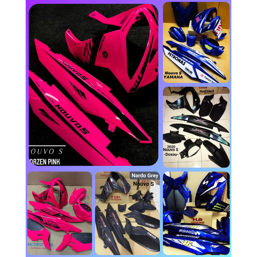 COVERSET YAMAHA NOUVO S GP2020 / MONSTER / DOXOU / MX KING DESIGN ...