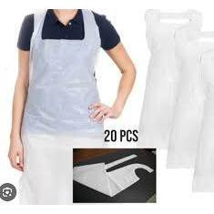 Disposable Plastic Apron (20pcs) / Apron Plastic Pakai Buang | Shopee ...