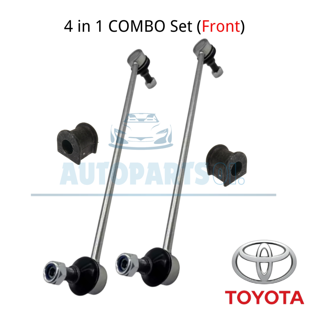 [4 IN 1 COMBO SET] Toyota Thailand Front & Rear Stabilizer Link / Bush ...