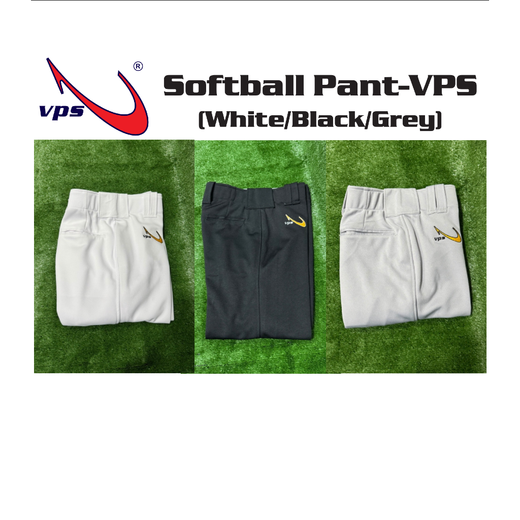 VPS Softball & Baseball Long Pants - White/ Black/ Grey (Imported from ...