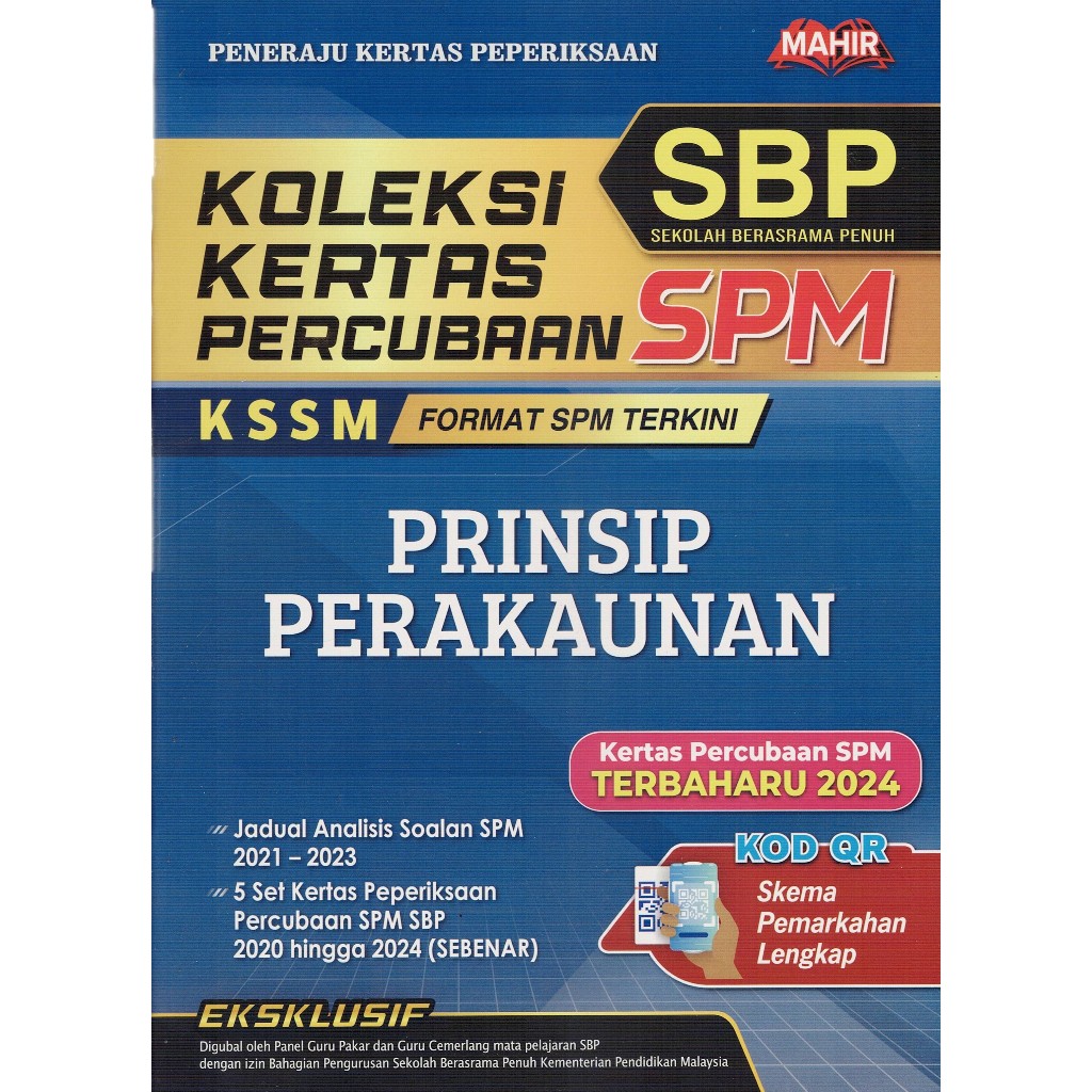 BUKU LATIHAN ( 2025 ) : KOLEKSI KERTAS PERCUBAAN SPM KSSM SBP PRINSIP ...