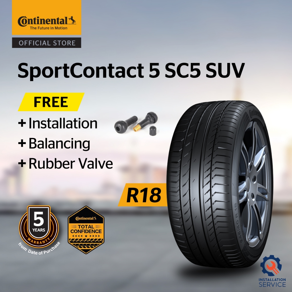 Continental SportContact SC5 SUV R18 235/50 SSR (with installation ...