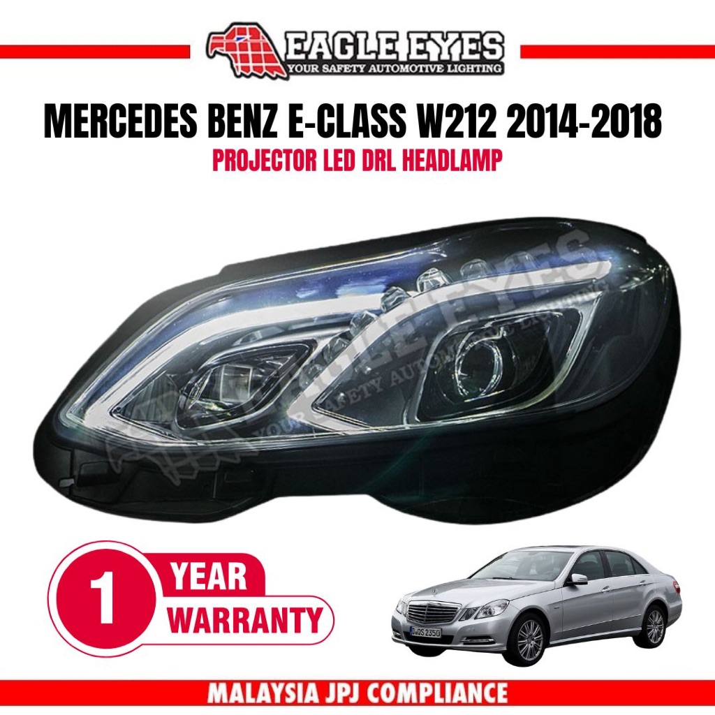 MERCEDES BENZ E-CLASS FACELIFT W212 2014-2018 PROJECTOR LED DRL ...