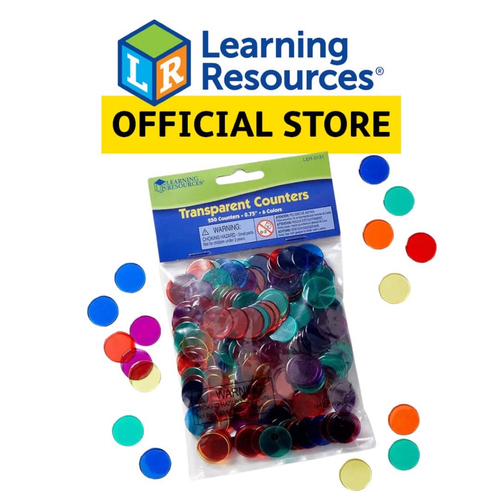 Learning Resources Transparent Counters (Set of 250)- Age 5-9, Counting ...