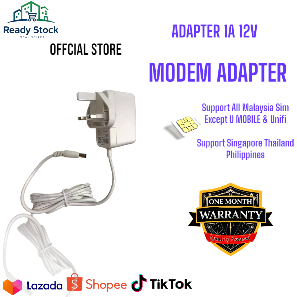Huawei 4G Router Power Supply Adapter EN PLUG Malaysia power adapter ...