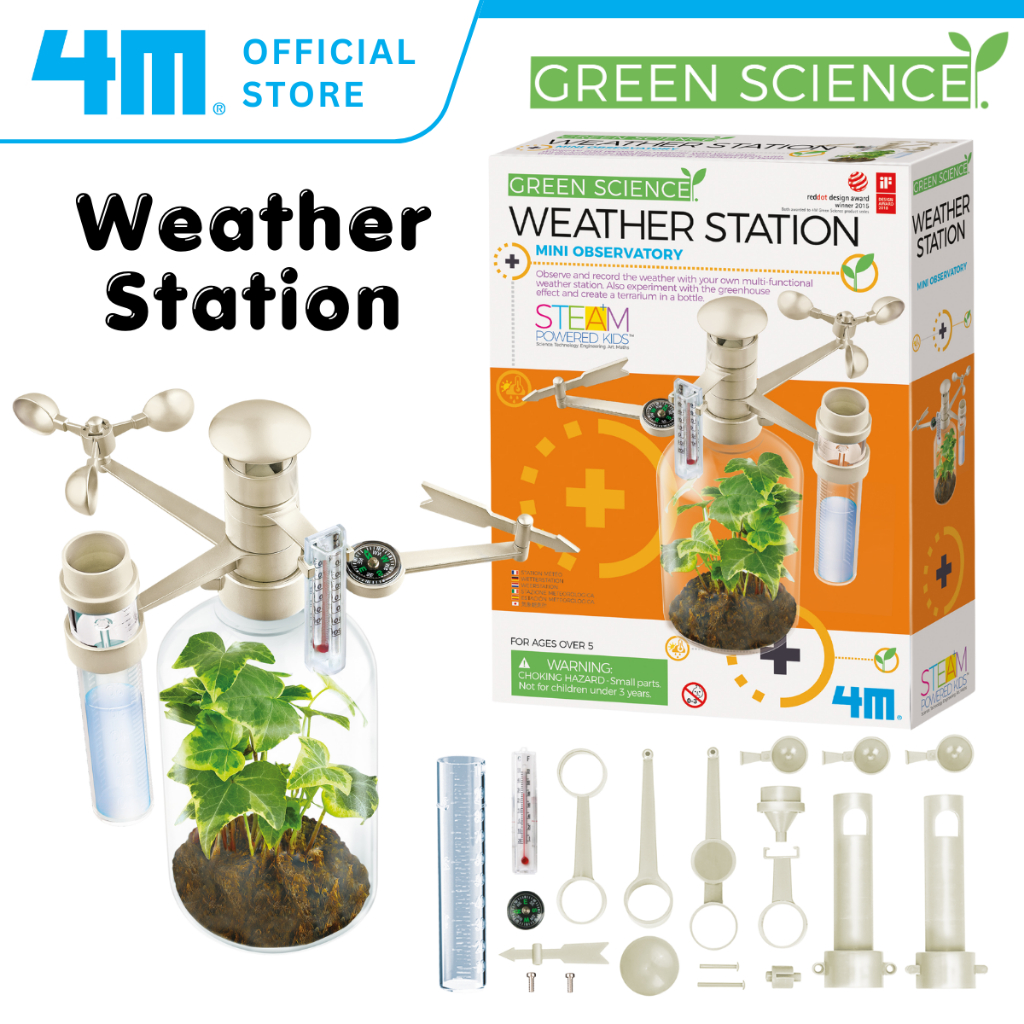 4M Green Science / Weather Station - STEAM Education Toys | Shopee Malaysia