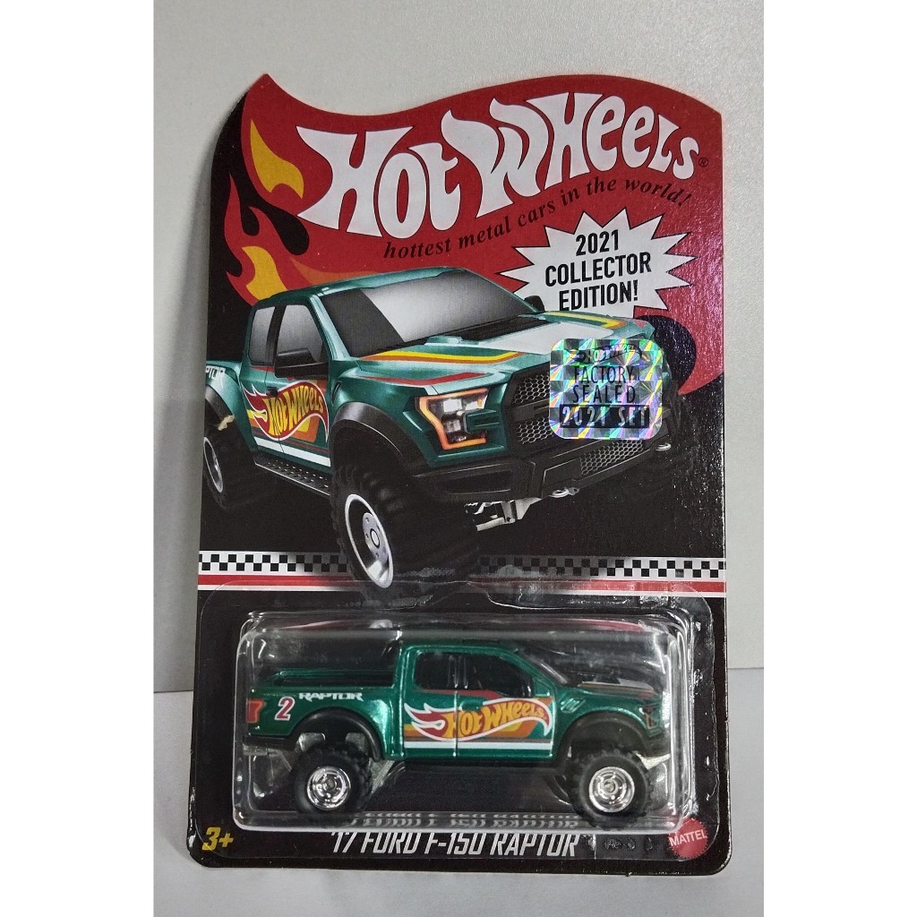 Hot Wheels '17 Ford F-150 Raptor Collector Edition Spectraflame Green ...