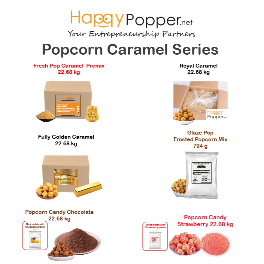 Popcorn Fully Golden America Gula Pop corn Caramel Mix Chocolate Candy ...