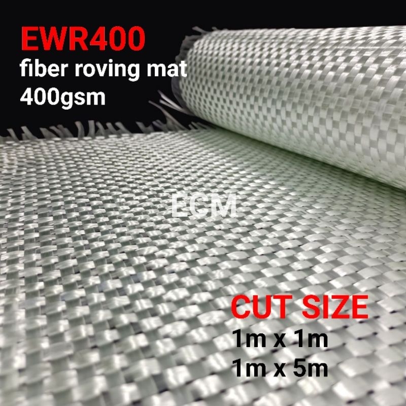 FIBERGLASS WOVEN ROVING MAT E-GLASS EWR400 (400GSM) - 1.1M WIDE ...