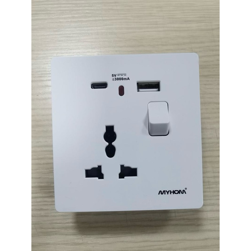 MULTI SOCKET WITH USB+TYPE C | Shopee Malaysia
