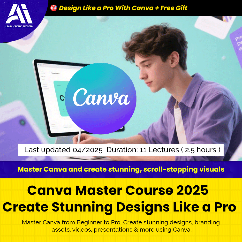 Canva Tutorial - Canva Master Course 2025 Create Stunning Designs Like a Pro | Learn Canva 2025 ...