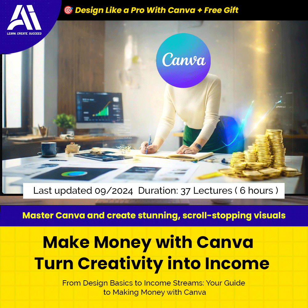 Canva Video Course - Make Money with Canva Turn Creativity into Income ...