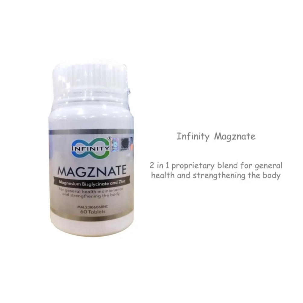 Infinity Magznate 150mg 60 Tablets (Magnesium Bisglycinate) | Shopee ...