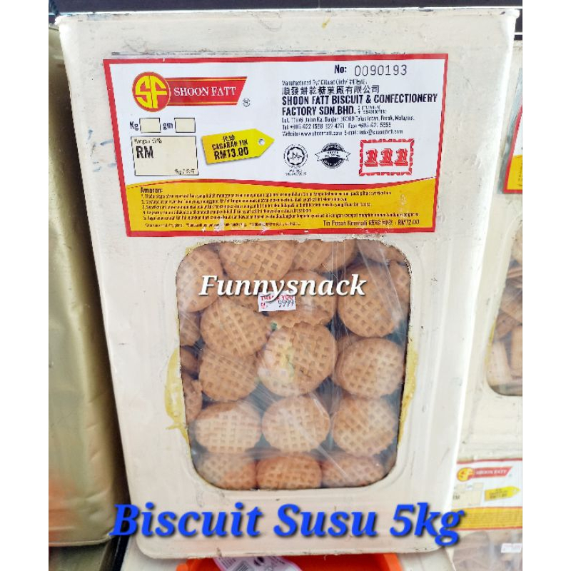 5kg Shoon Fatt Biscuit Milk Biskut Susu (No Tin Deposit) | Shopee Malaysia