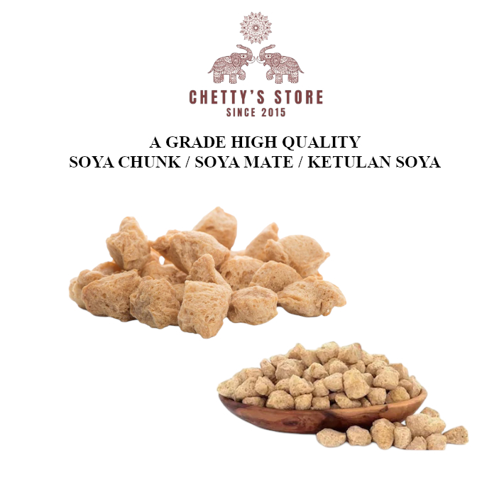 (IMPORTED) SOYA CHUNKS/SOYA MATE/ KETULAN SOYA (100G/250G/500G) BIG OR ...