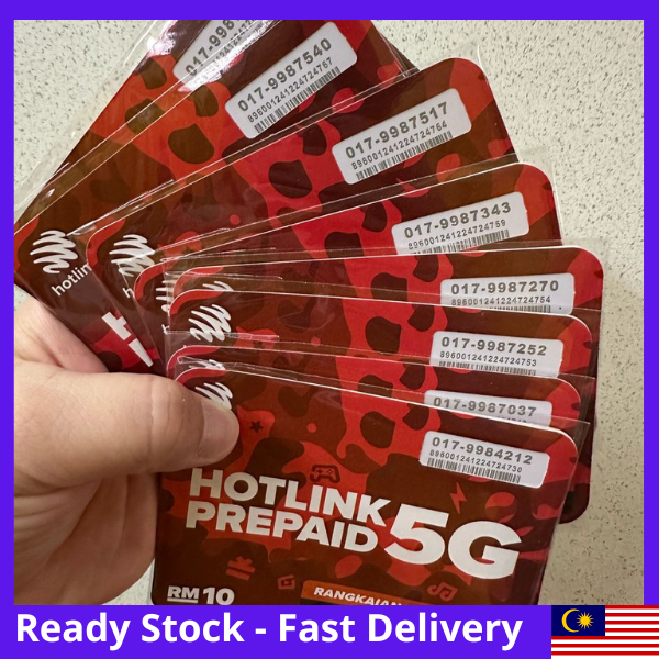 Hotlink Prepaid 5G Unlimited Sim Card Unlimited Internet Unlimited Calls Unlimited Hotspot ...