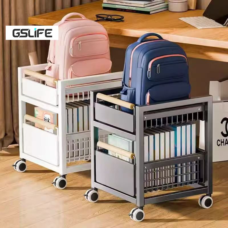 GSlife Mobile Small Cart with Wheel 1/2/3 Tier Pull-out Basket ...