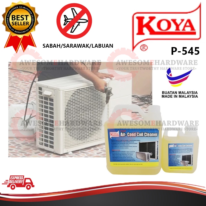 (1L) KOYA P545 P-545 ALKALINE AIR CONDITIONER AIR COND COIL CLEANER ...