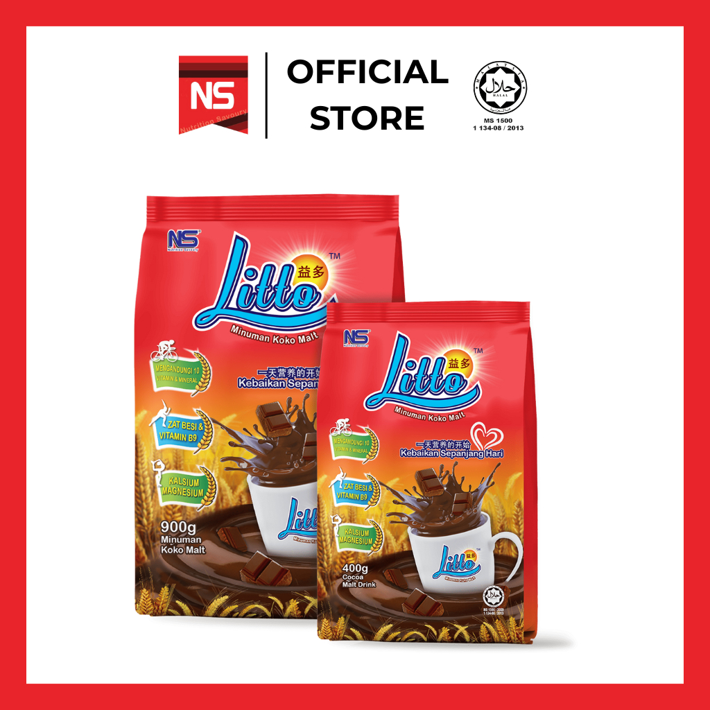 NS Instant Litto Chocolate Cocoa Malt Drink - 400G / 900G [HALAL ...